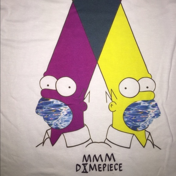 Dimepiece | Tops | Dimepiece Homer Simpson Trippy Tshirt Rare Nwot ...